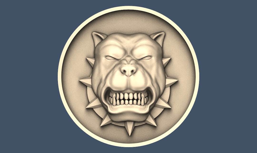 Bulldog Dog Faithful Friend Animal STL Model CNC Router Engraver Artcam ...