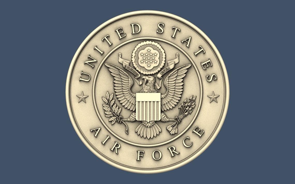 Us Army American Army Sign Air Force 3D STL Model CNC Router Engraver ...