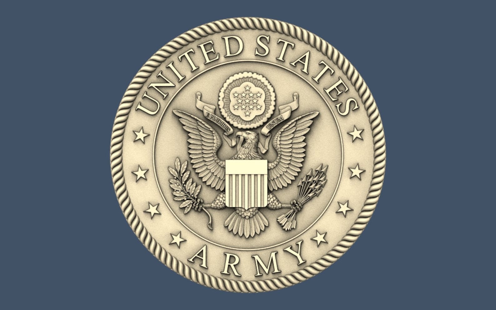 Us Army American Army Sign 3D STL Model CNC Router Engraver Artcam ...