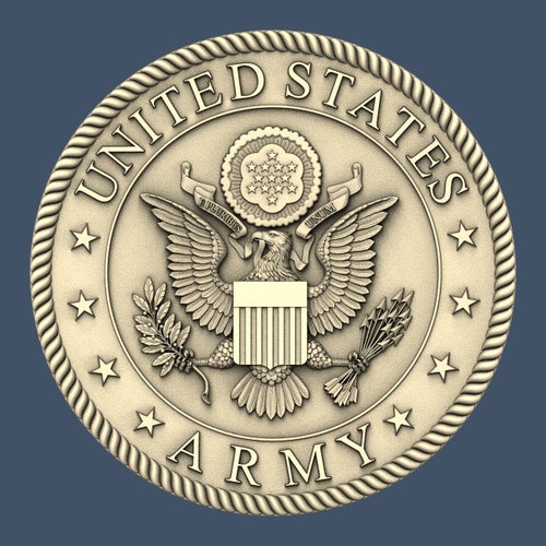 U.S. Army American Army Sign 3D STL Model CNC Router - Etsy