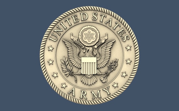 U.S. Army American Army Sign 3D STL Model CNC Router - Etsy