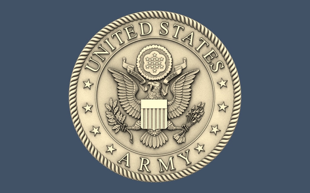 U.S. Army American Army Sign 3D STL Model CNC Router - Etsy