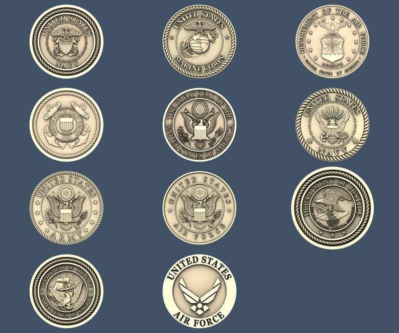 U.S. Army American Army Signs U.S. Military Insignia 3D STL - Etsy