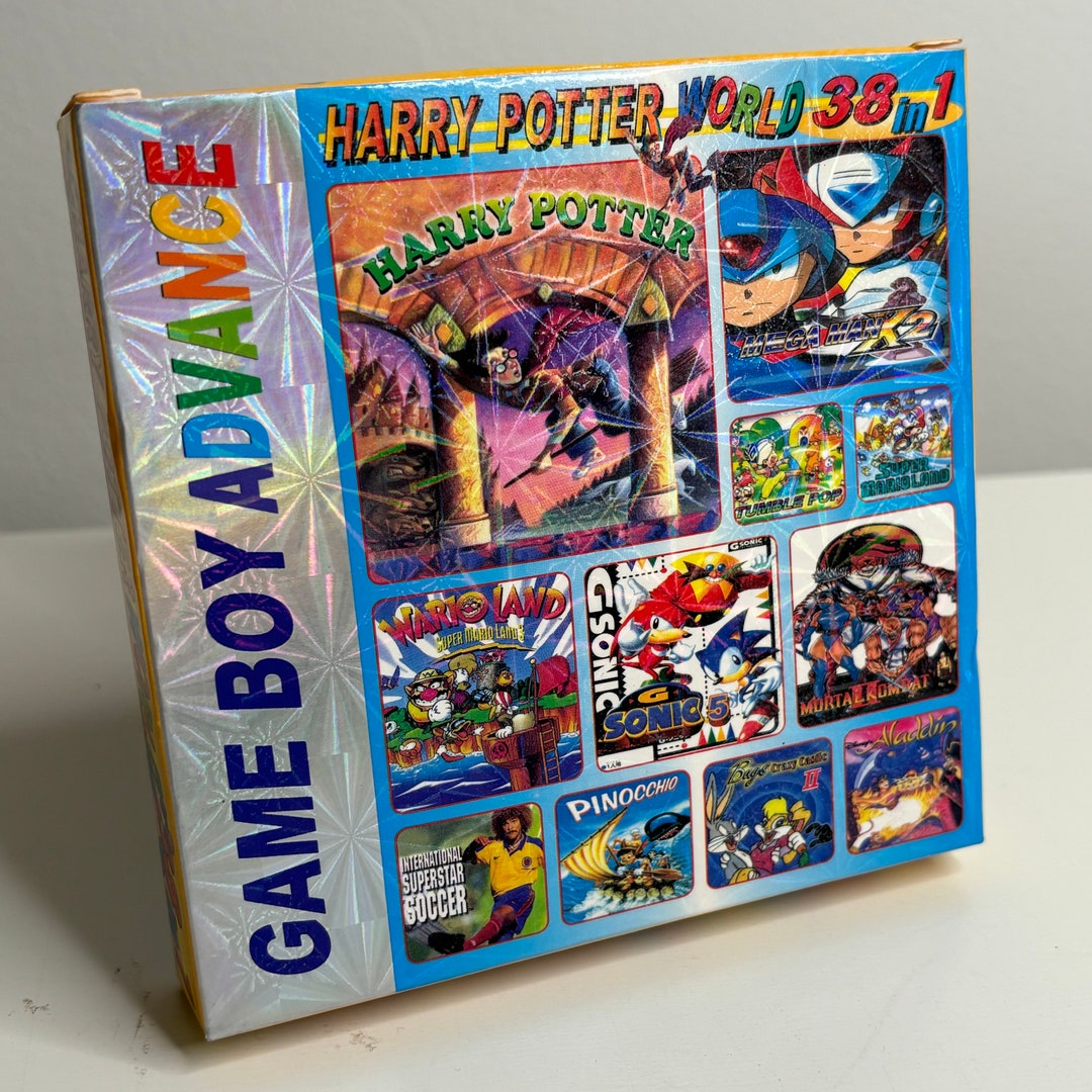 Vintage Unlicensed Multicart for Gameboy DMG Harry Potter World 38 in 1 ...