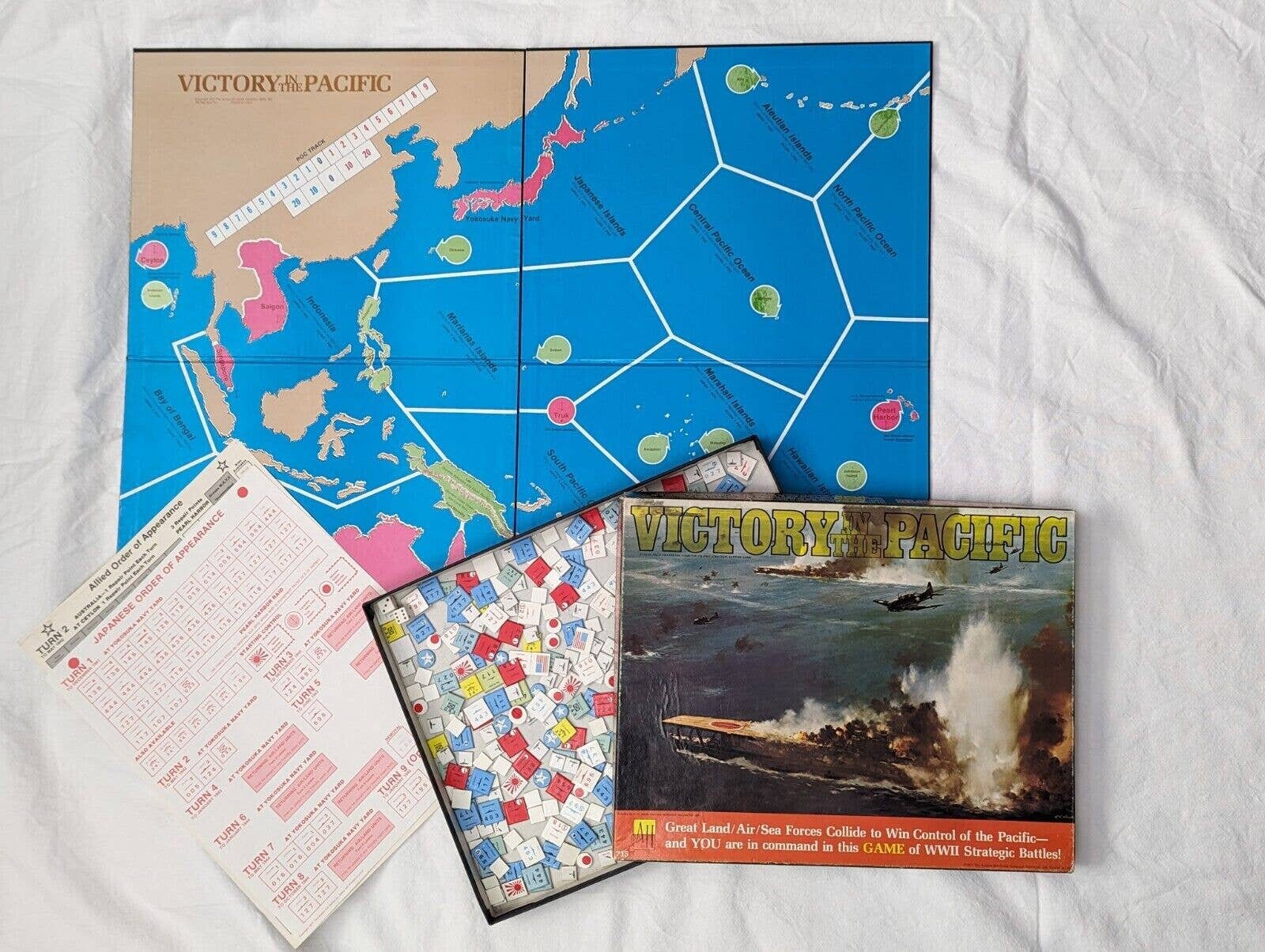Vintage Avalon Hill VICTORY in the PACIFIC 1977 Board Game - Etsy