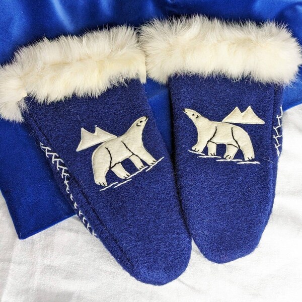 Polar Bear Mittens - Etsy