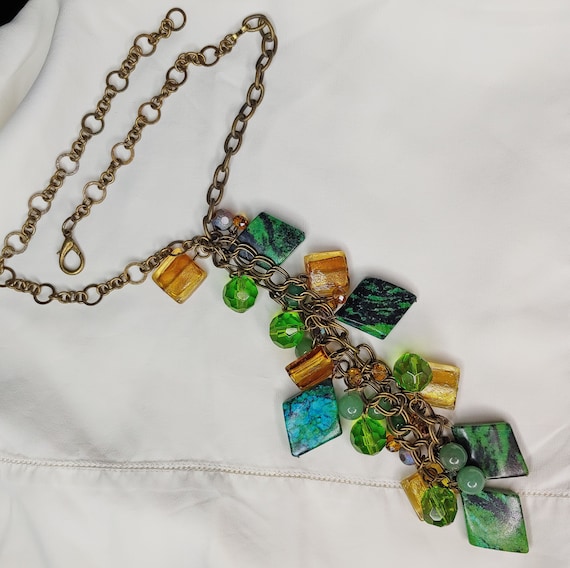 Wow Chunky Early 90s Genuine Jasper Jade and Variety … - Gem