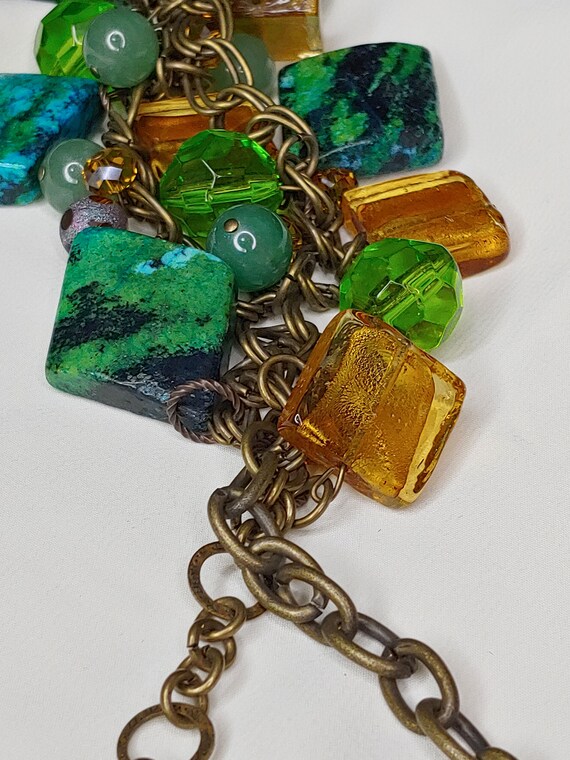 Wow Chunky Early 90s Genuine Jasper Jade and Variety … - Gem