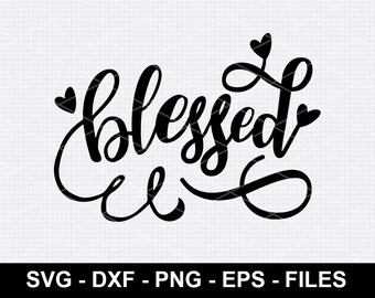 Blessed svg | Etsy
