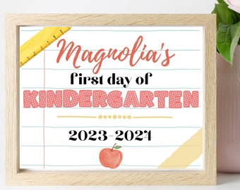 Editable First Day of School Printable Sign, Details Keepsake Photo ...