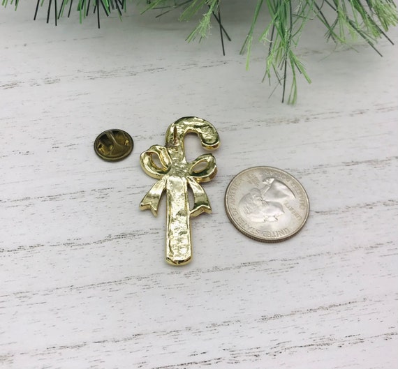 Vintage Candy Cane Tac Pin Gem