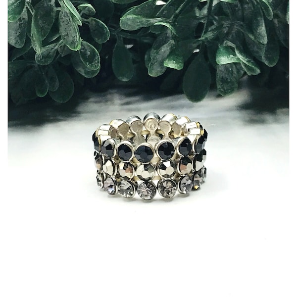 Rhinestone Stretch Ring - Etsy
