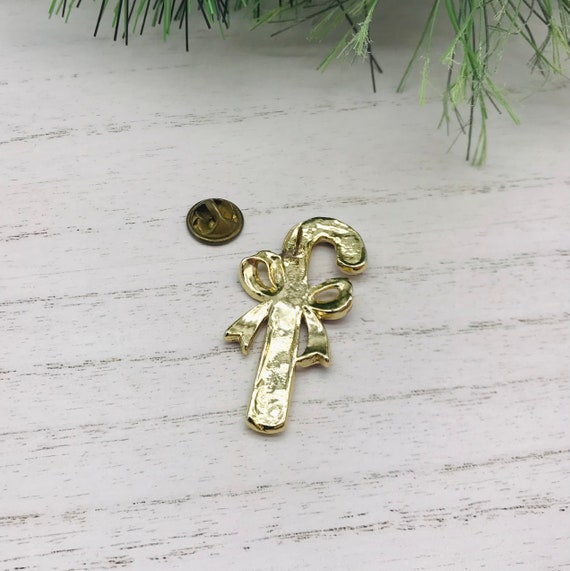 Vintage Candy Cane Tac Pin Gem