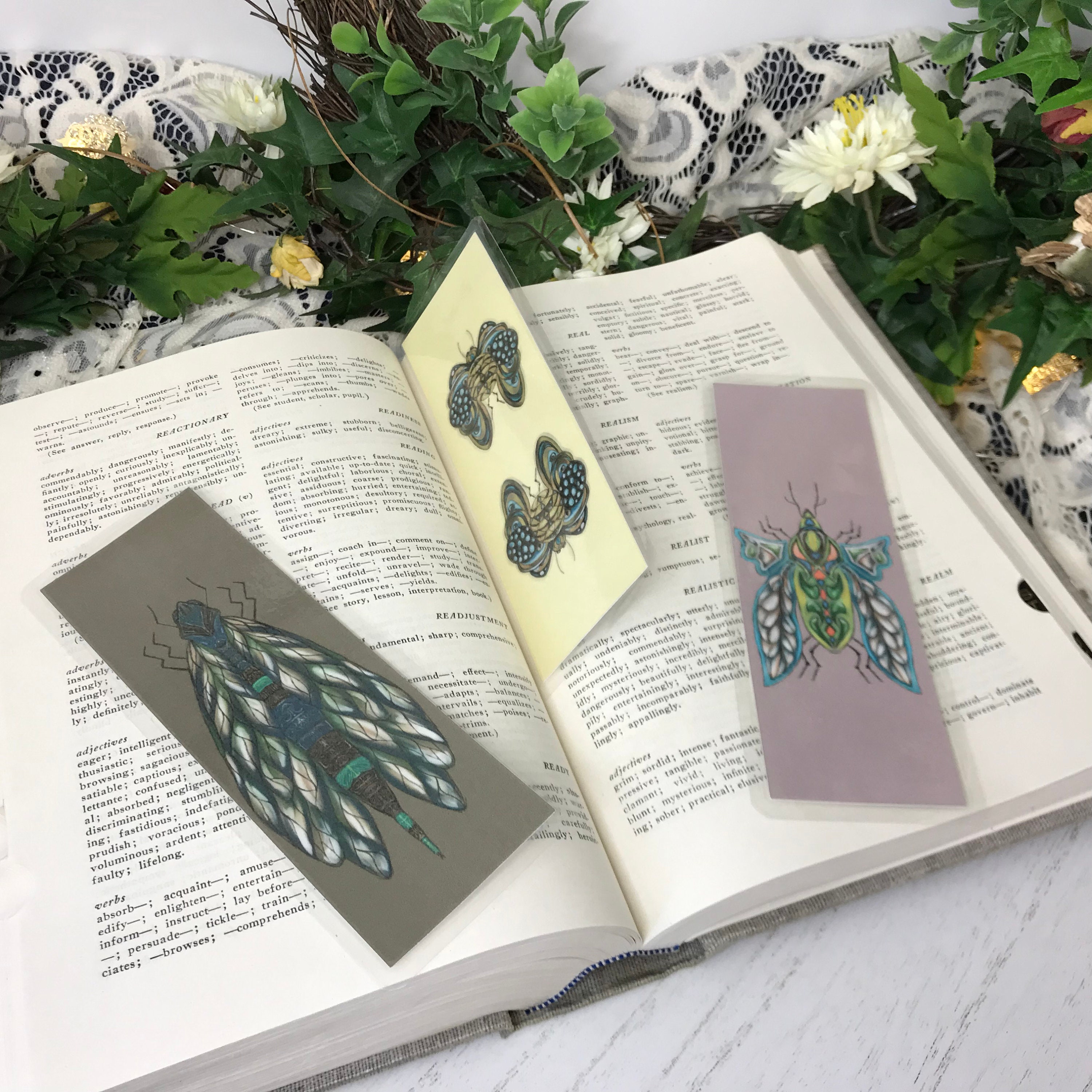 Random Bug Bookmarks Set of 3 - Etsy