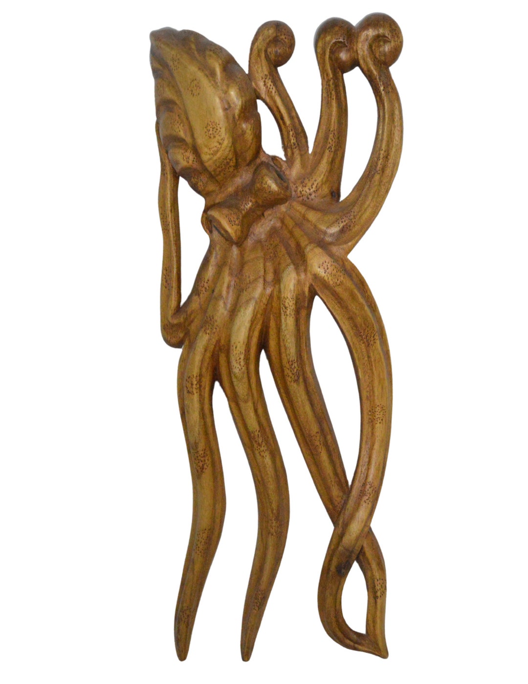 Beautiful Unique Hand Carved OCTOPUS Nautical Tropical Coastal - Etsy