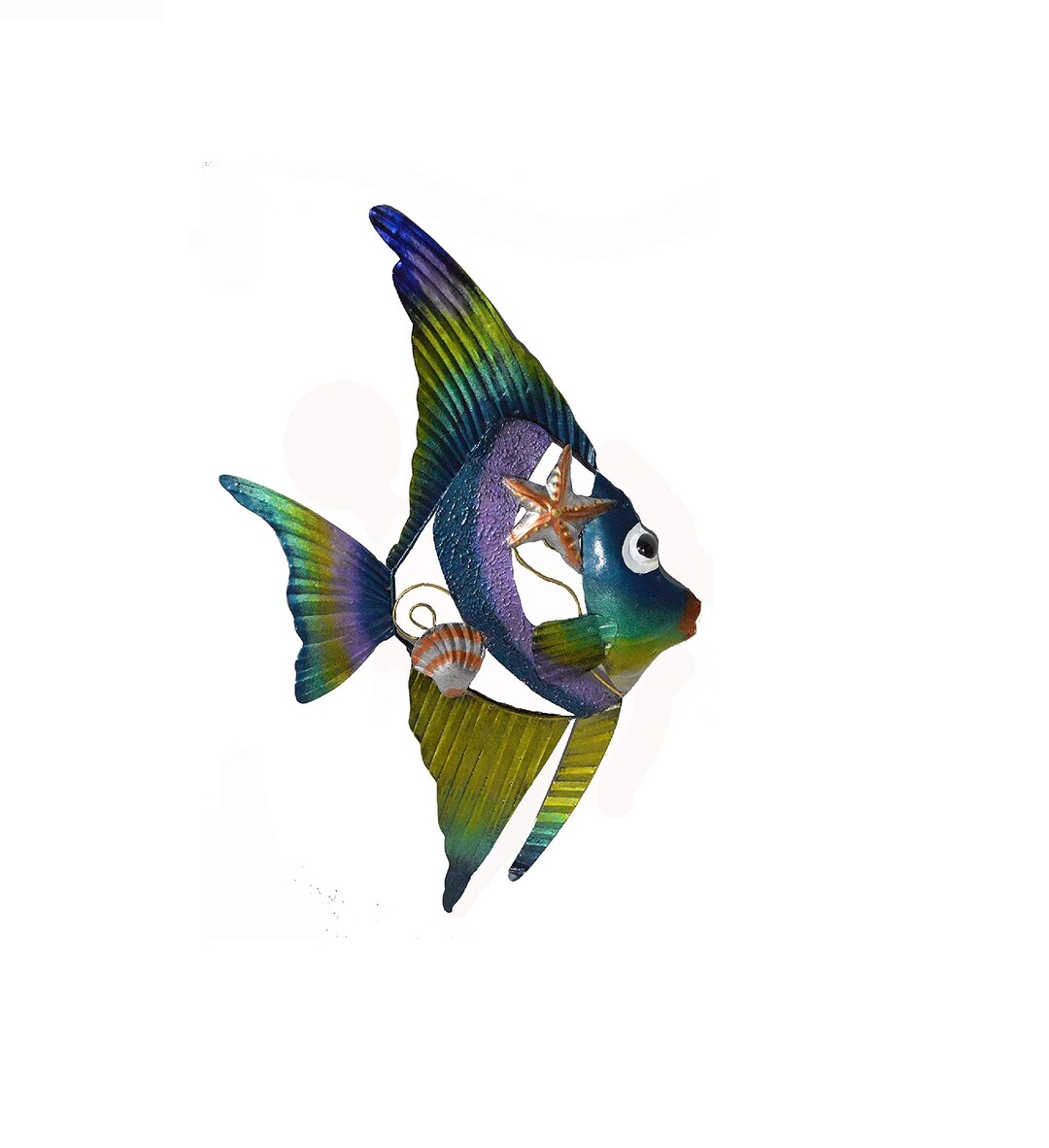 Beautiful Unique Colorful Nautical ANGEL FISH Metal Wall ART - Etsy