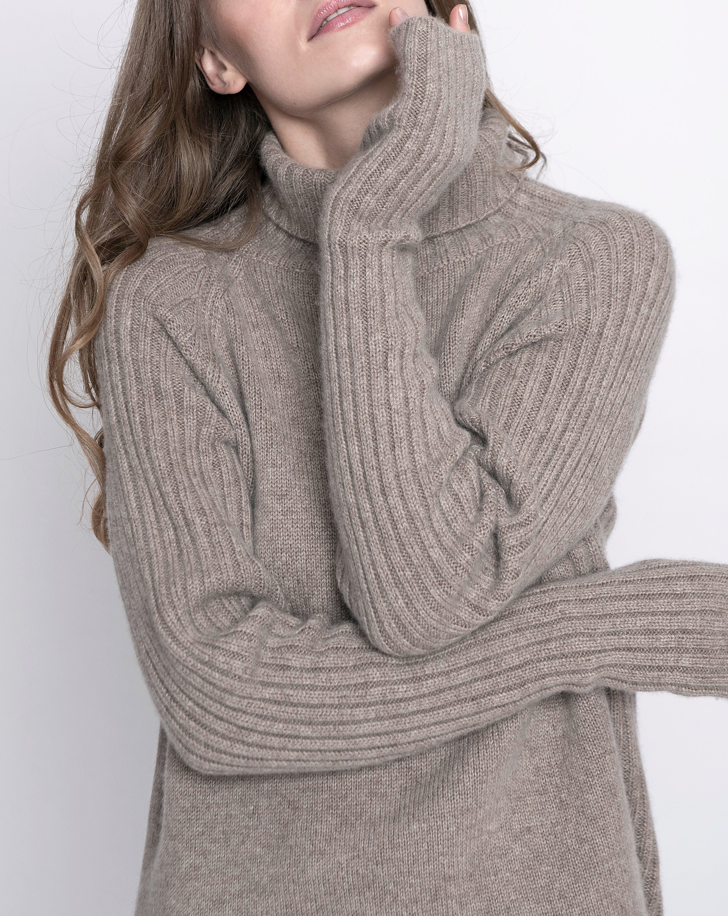 Womens Merino Wool and Cashmere Sweater Fall Oversized - Etsy