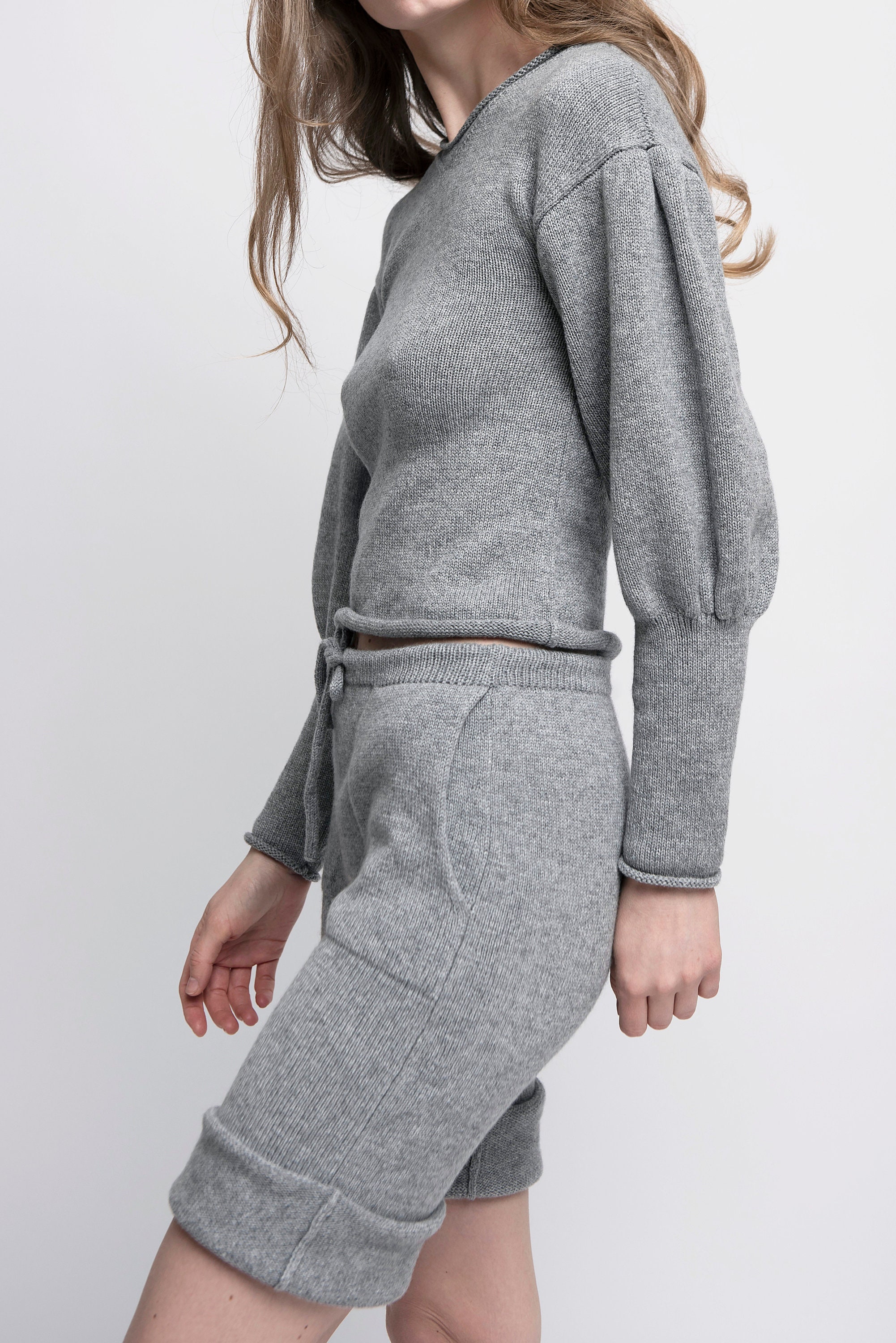 Cashmere Shorts for Sleepwear and Home Womens Knitted Yoga - Etsy UK