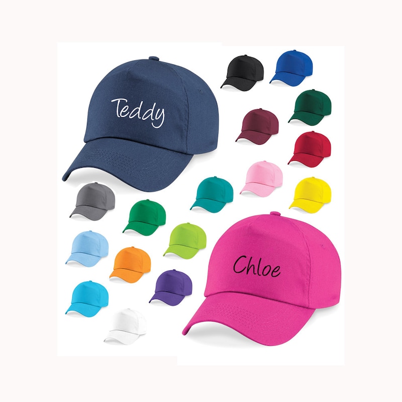 Personalised Orange Cap - Etsy UK