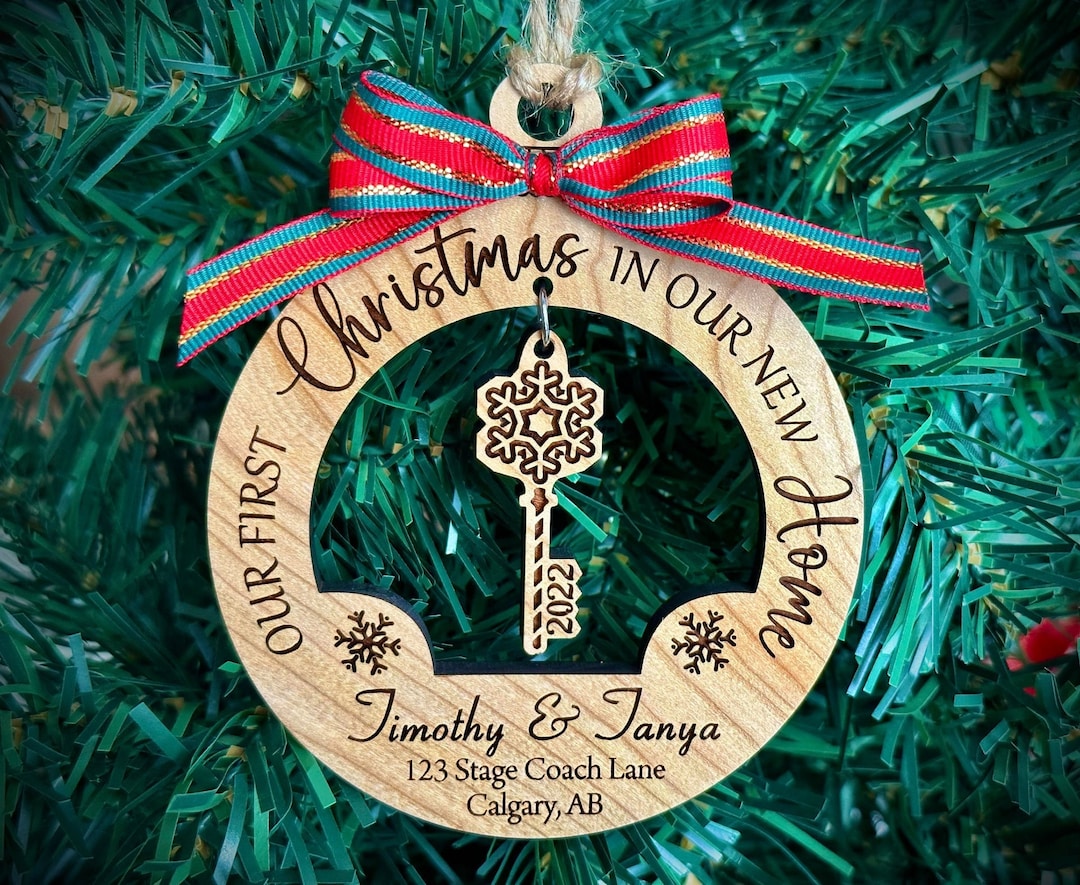 Personalized Our First Home Christmas Ornament, Our First Christmas in ...