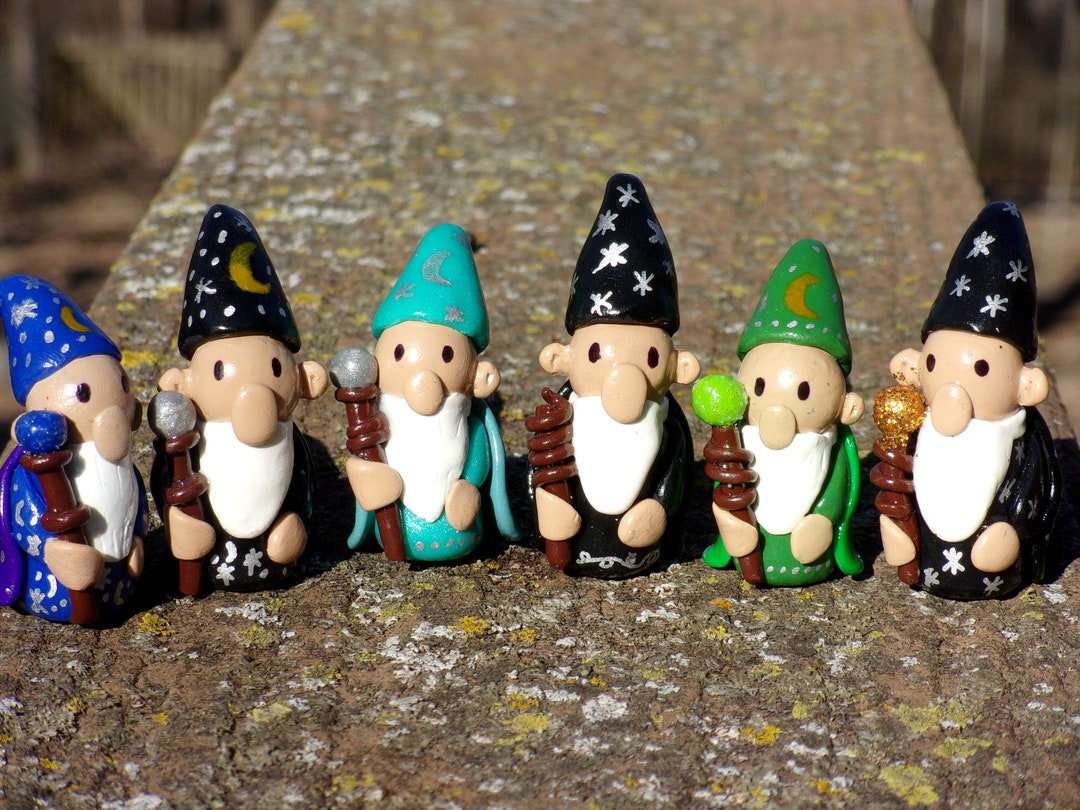 Clay Wizard Figure - Etsy