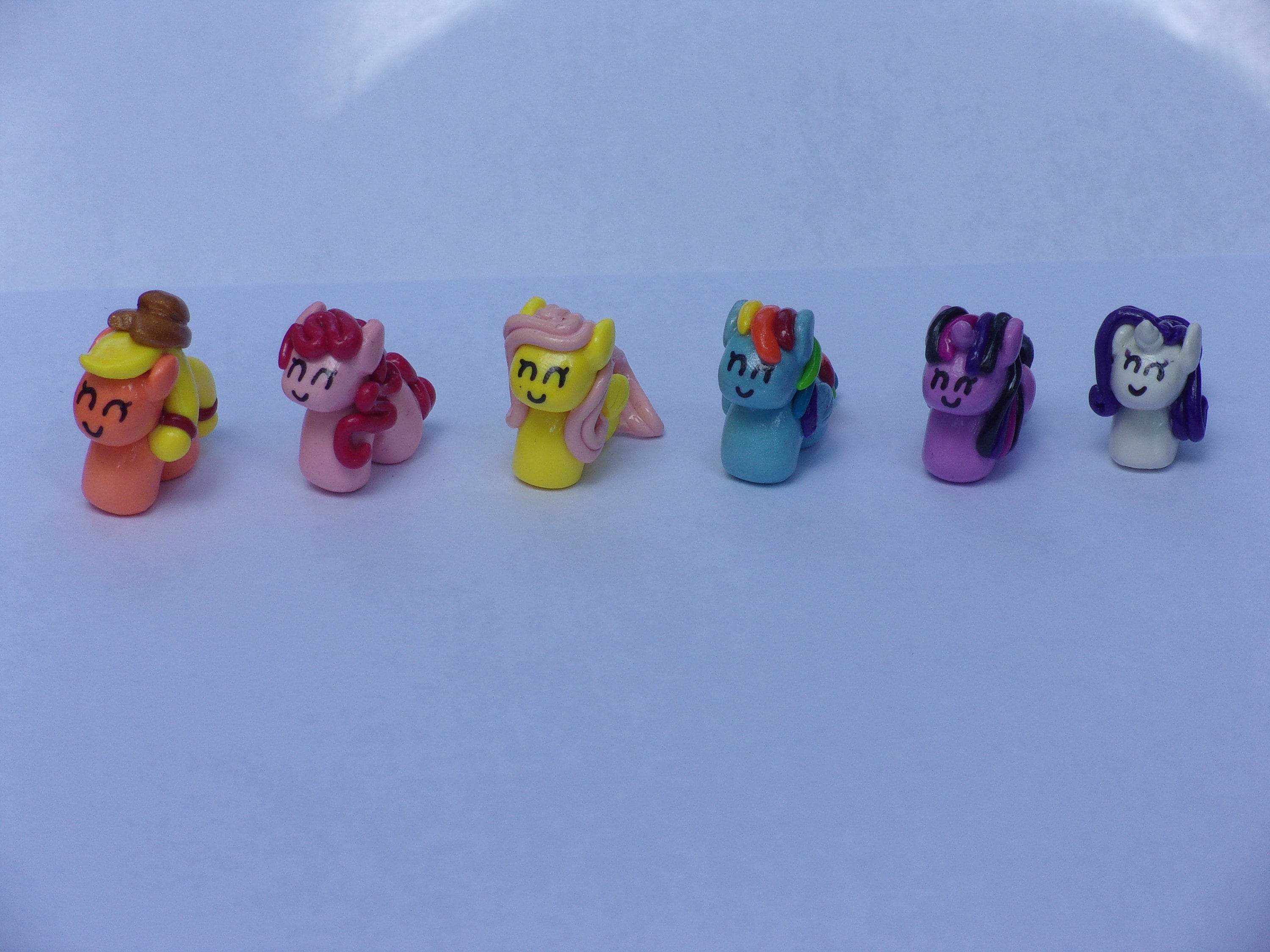 My Little Pony Mane Six Inspired Collectible Figures & - Etsy