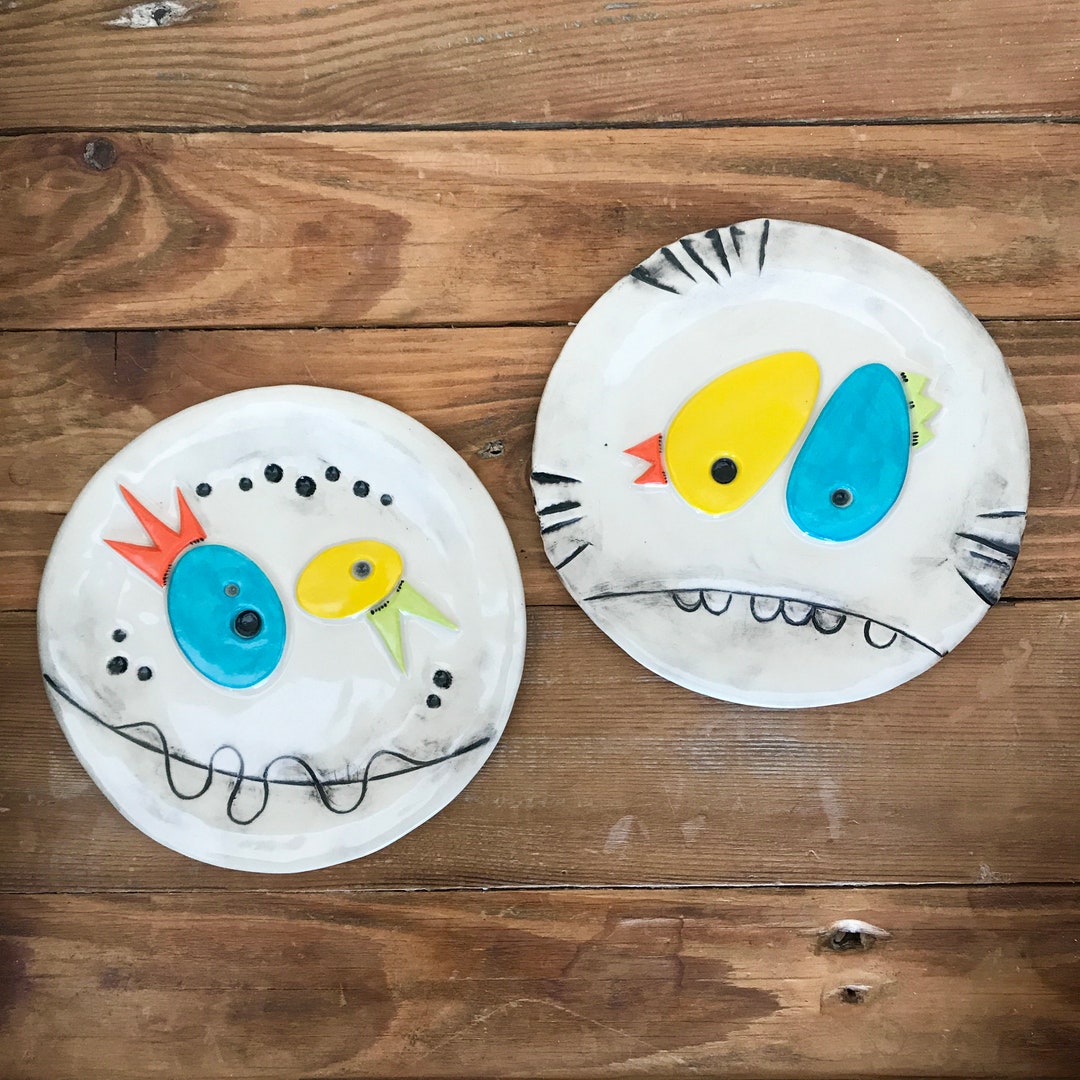 Monster Plates - Etsy