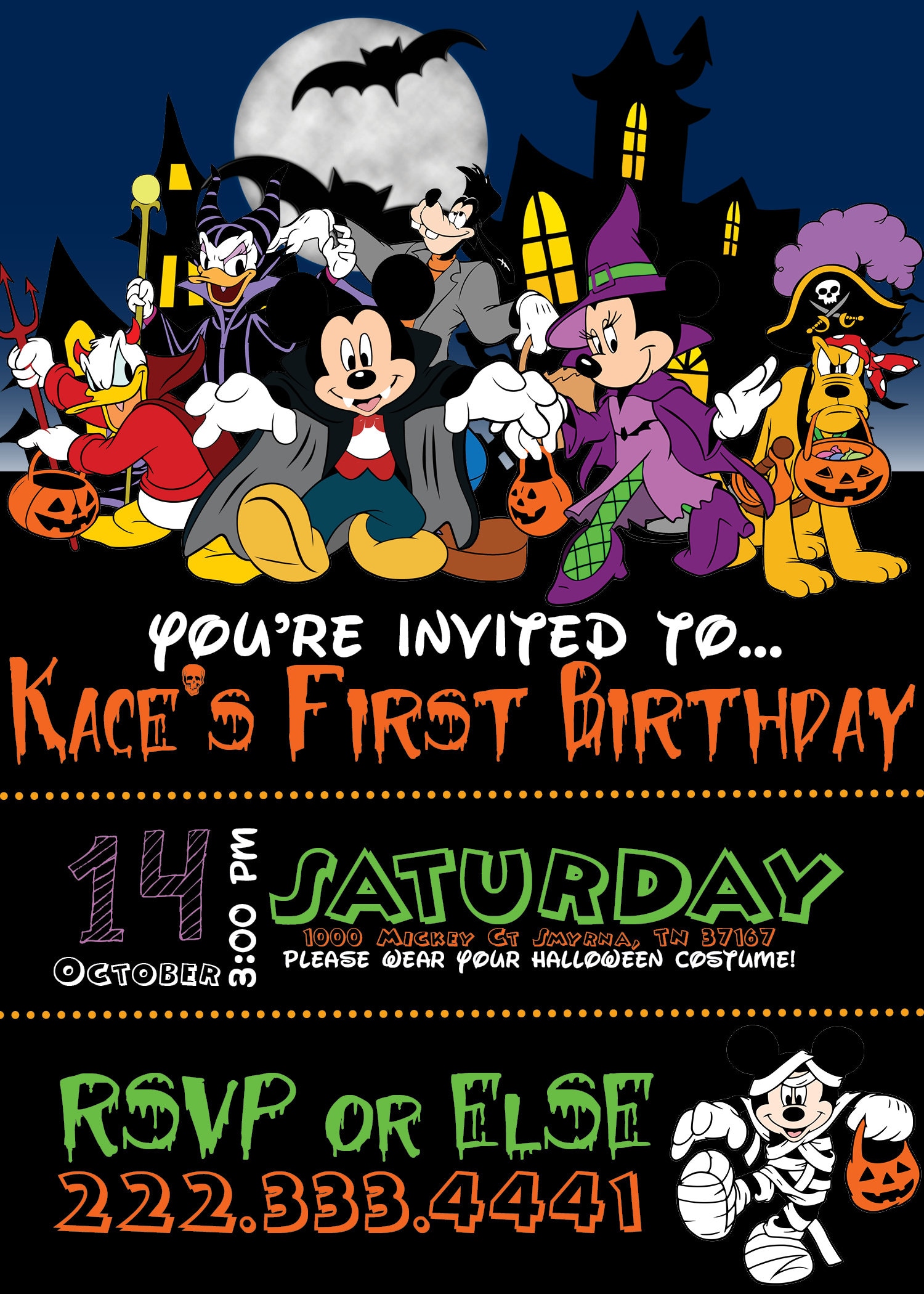 Mickey Mouse Halloween Party