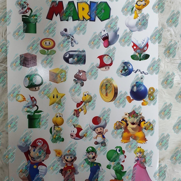 Super Mario Decal - Etsy
