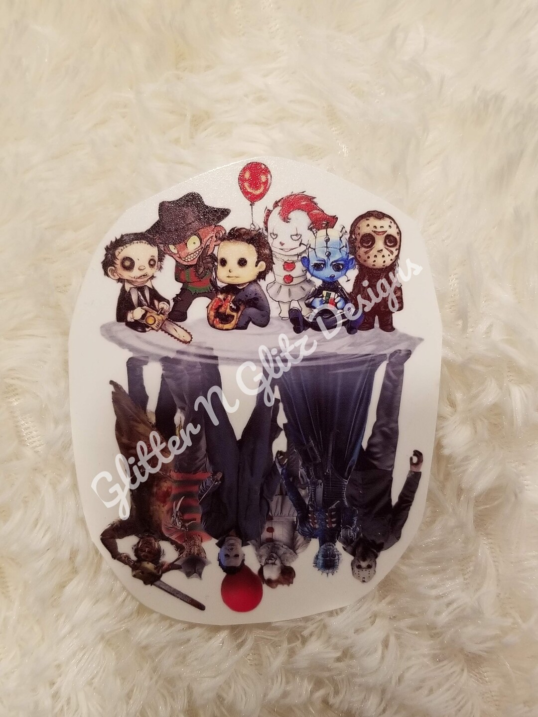 Horror Movie Killer Reflection Waterslide for Tumblers// Scary Movie ...