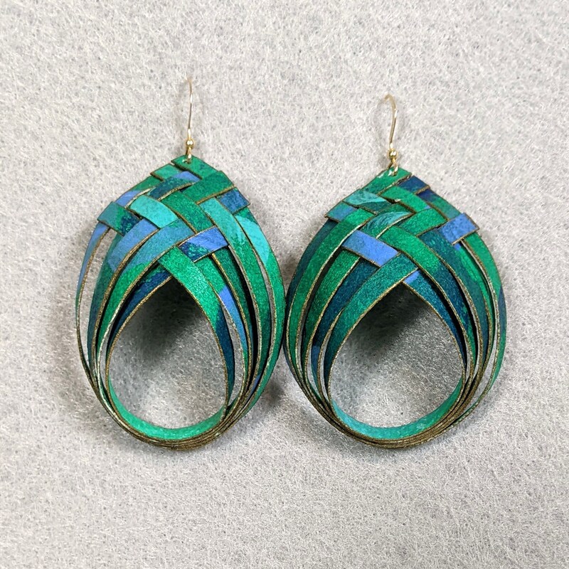 Paper Earrings - Etsy