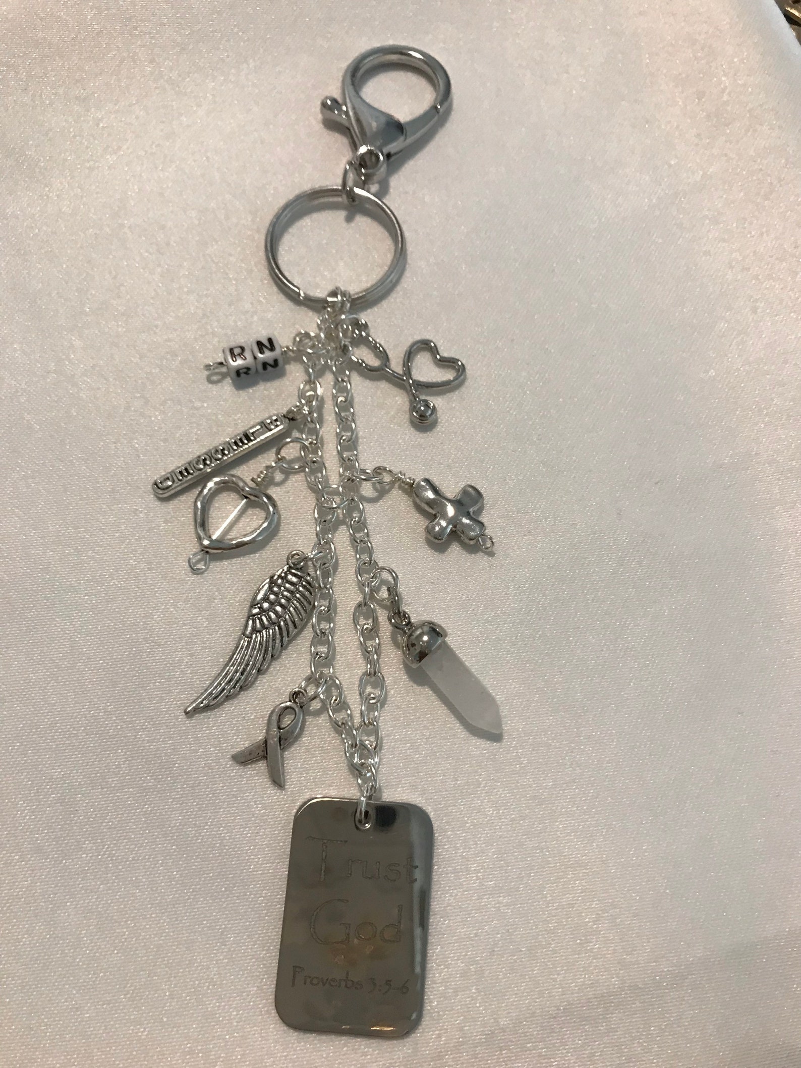 Angel Key Chain - Etsy