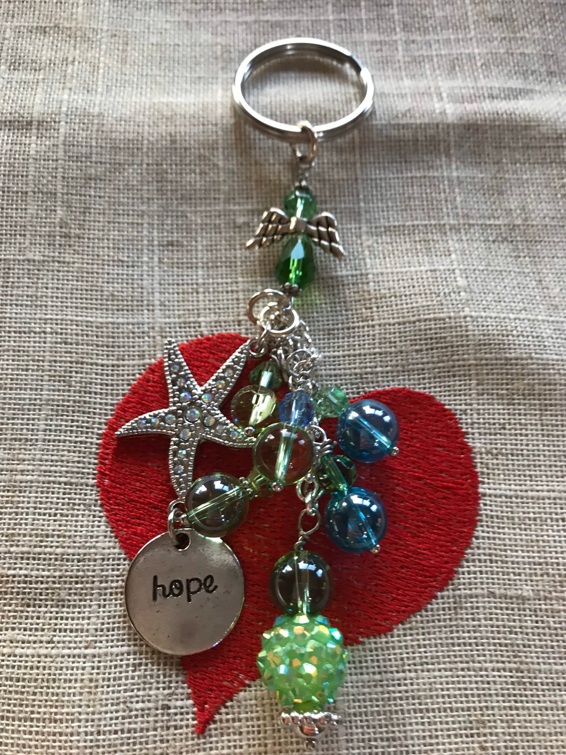Angel Key Chain - Etsy
