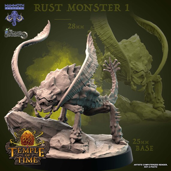 Rust Monster the Temple of Time Mammoth Factory 3D - Etsy