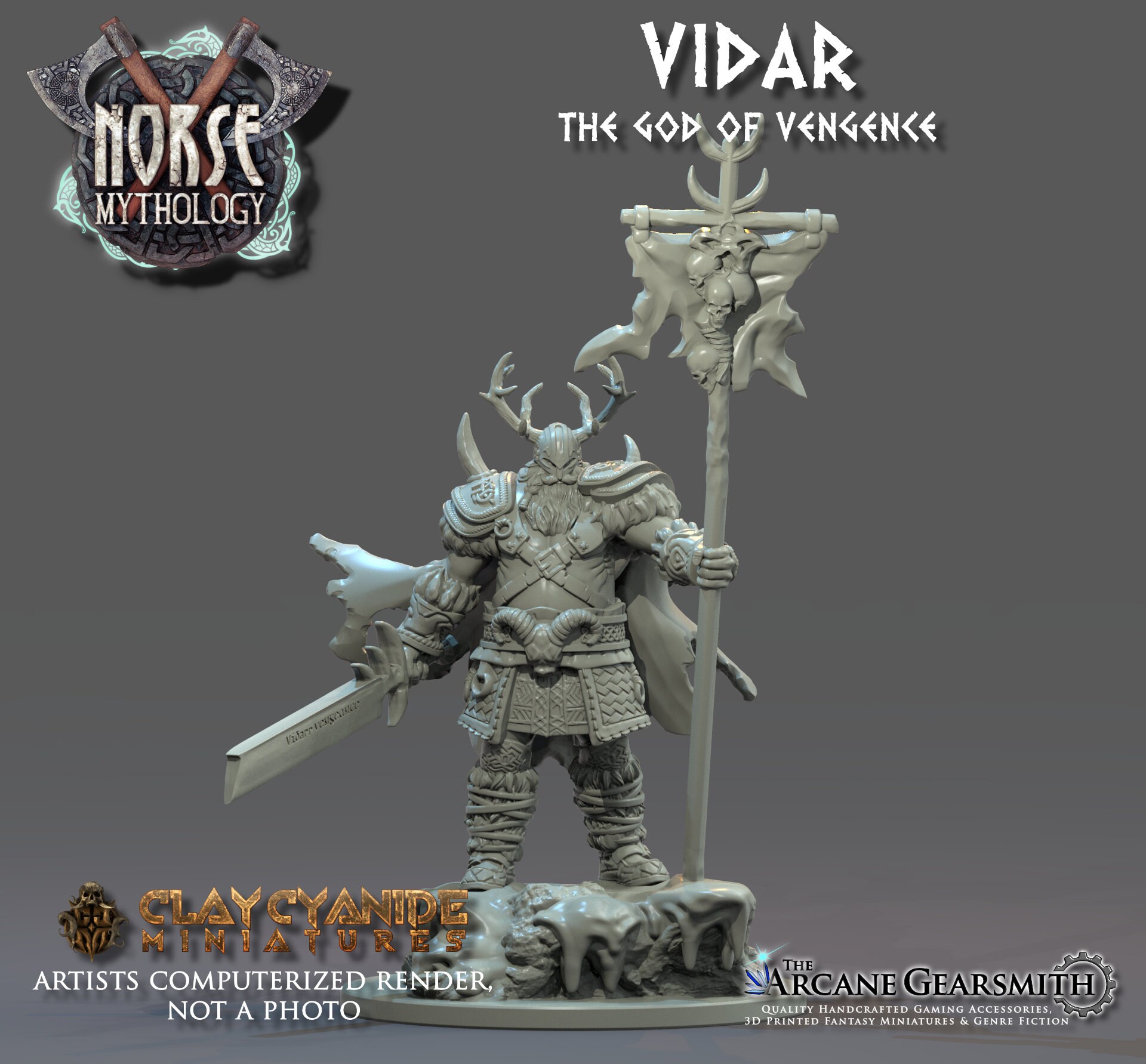 Toys & Games Dungeons & Dragons DnD Minis RPG 3D Printed Clay Cyanide ...