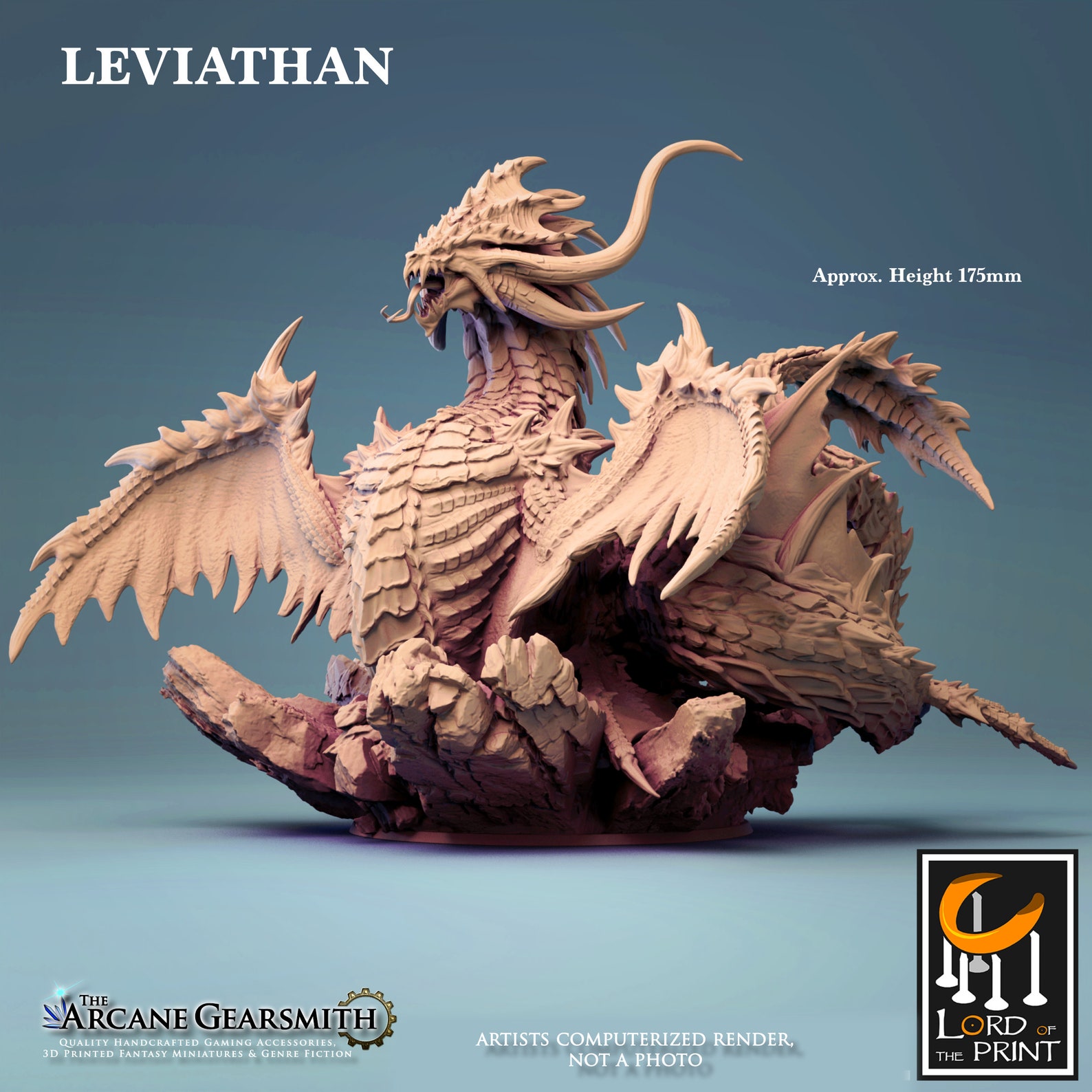 Leviathan Lord of the Print D&D / Pathfinder / Warhammer | Etsy