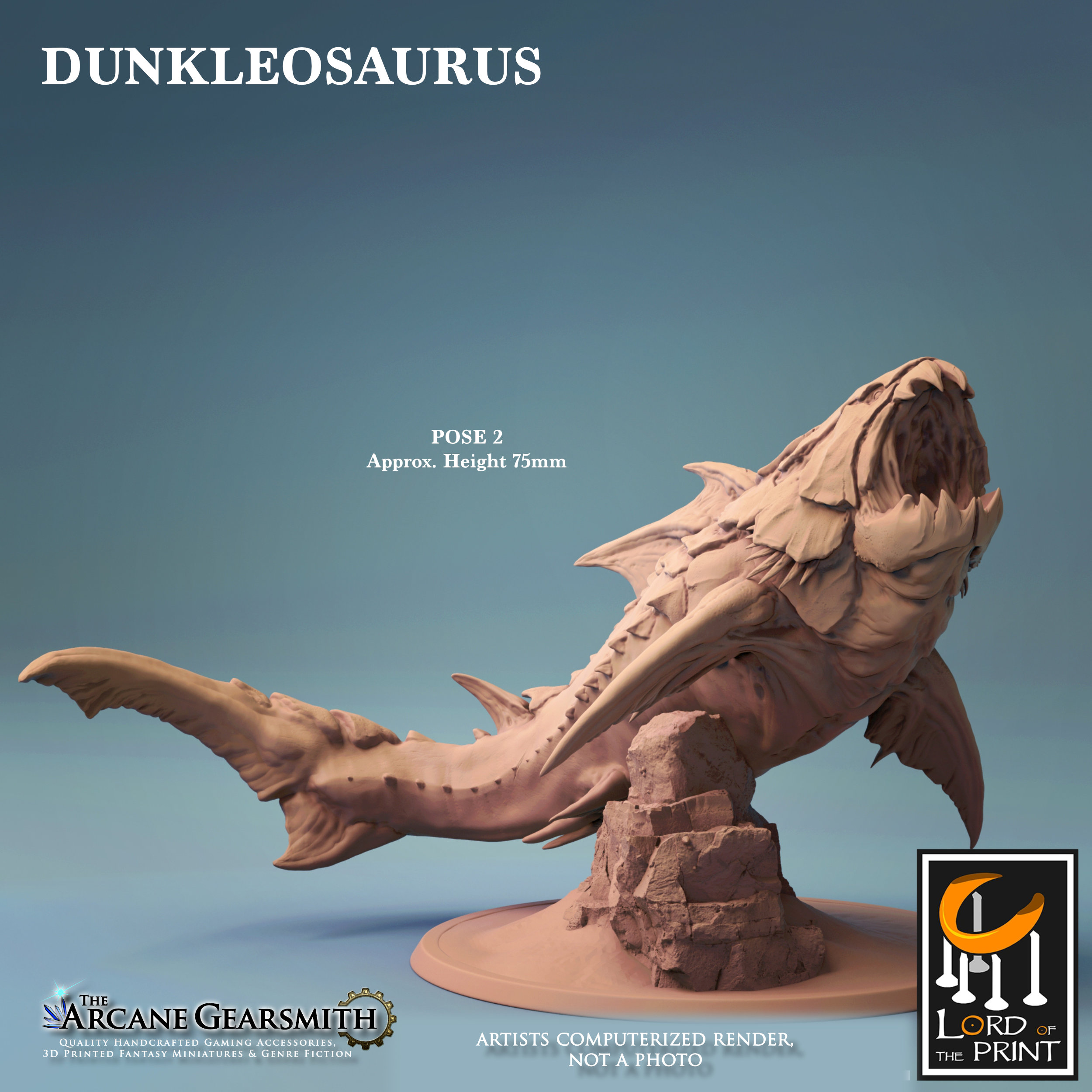 Dunkleosaurus Lord of the Print D&D / Pathfinder / | Etsy