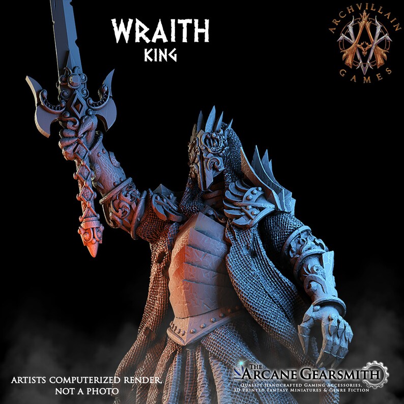 Wraith 3D Printed Fantasy Miniature D&D / Pathfinder / | Etsy