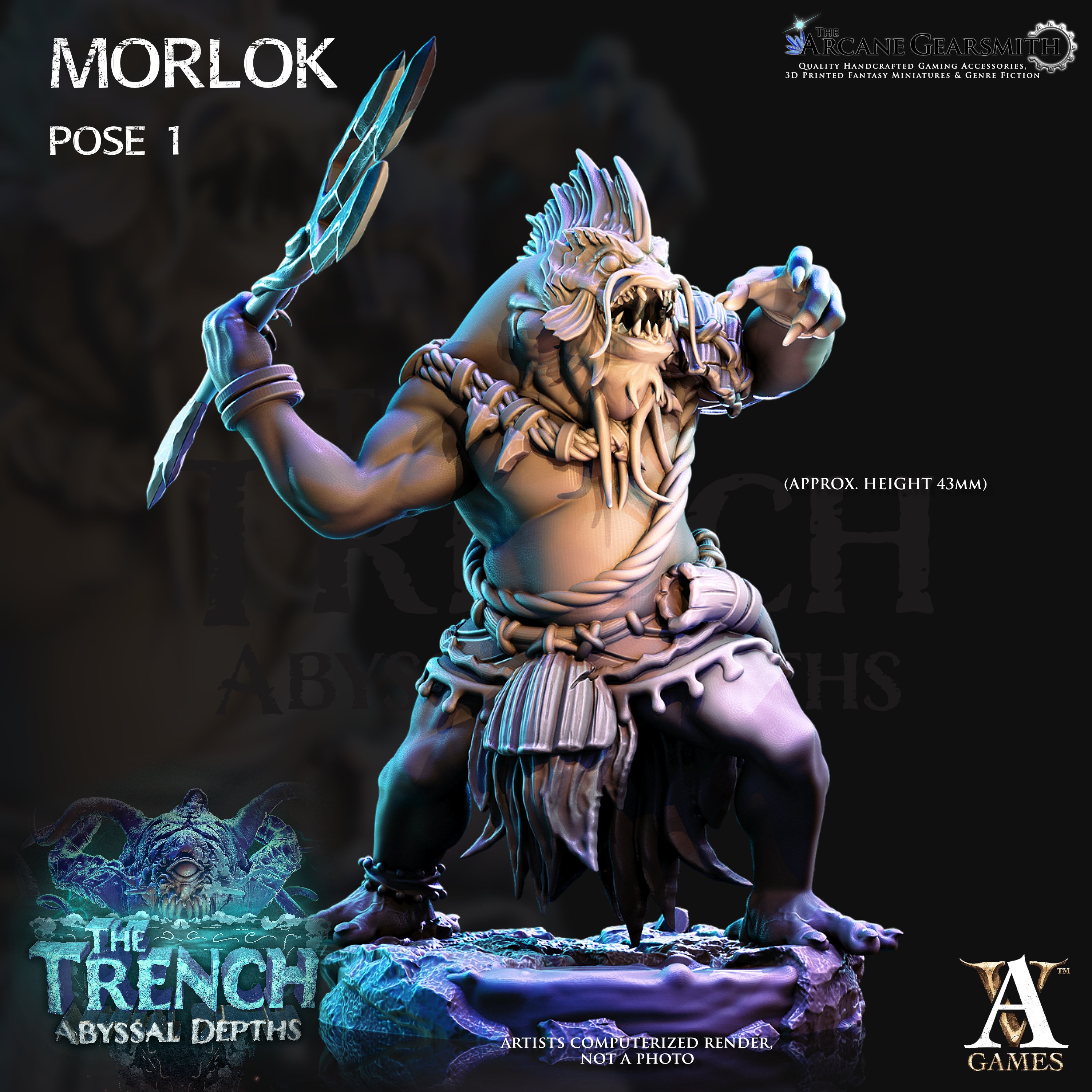 Morlock Predator Abyssal Depths The Trench Dnd Pathfinder Tabletop RPG ...