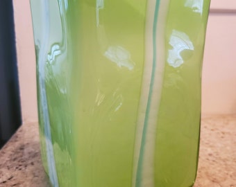 Lime Green Vase - Etsy