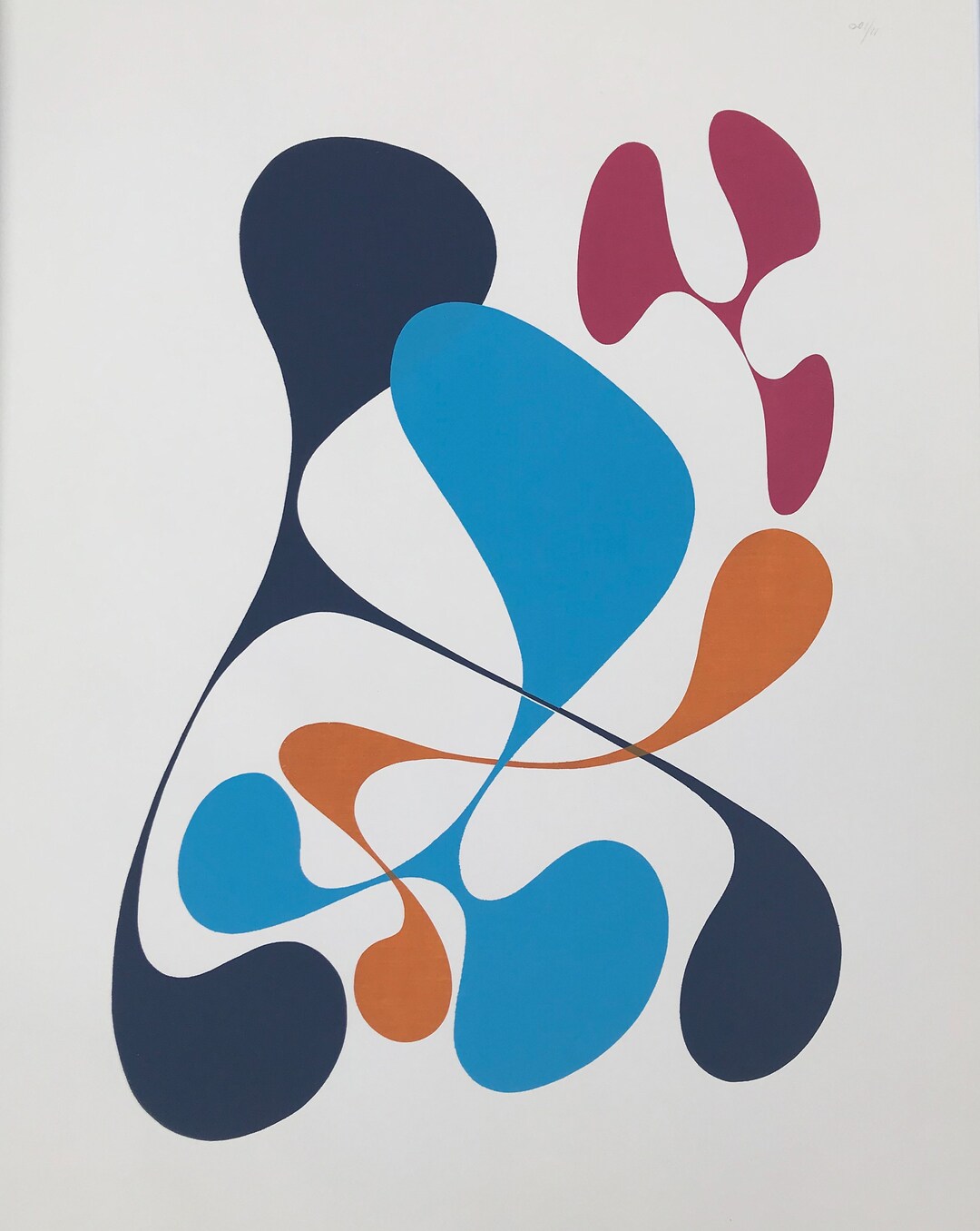 Abstract Screenprint Vintage Screenprint Abstract Silkscreen - Etsy Denmark