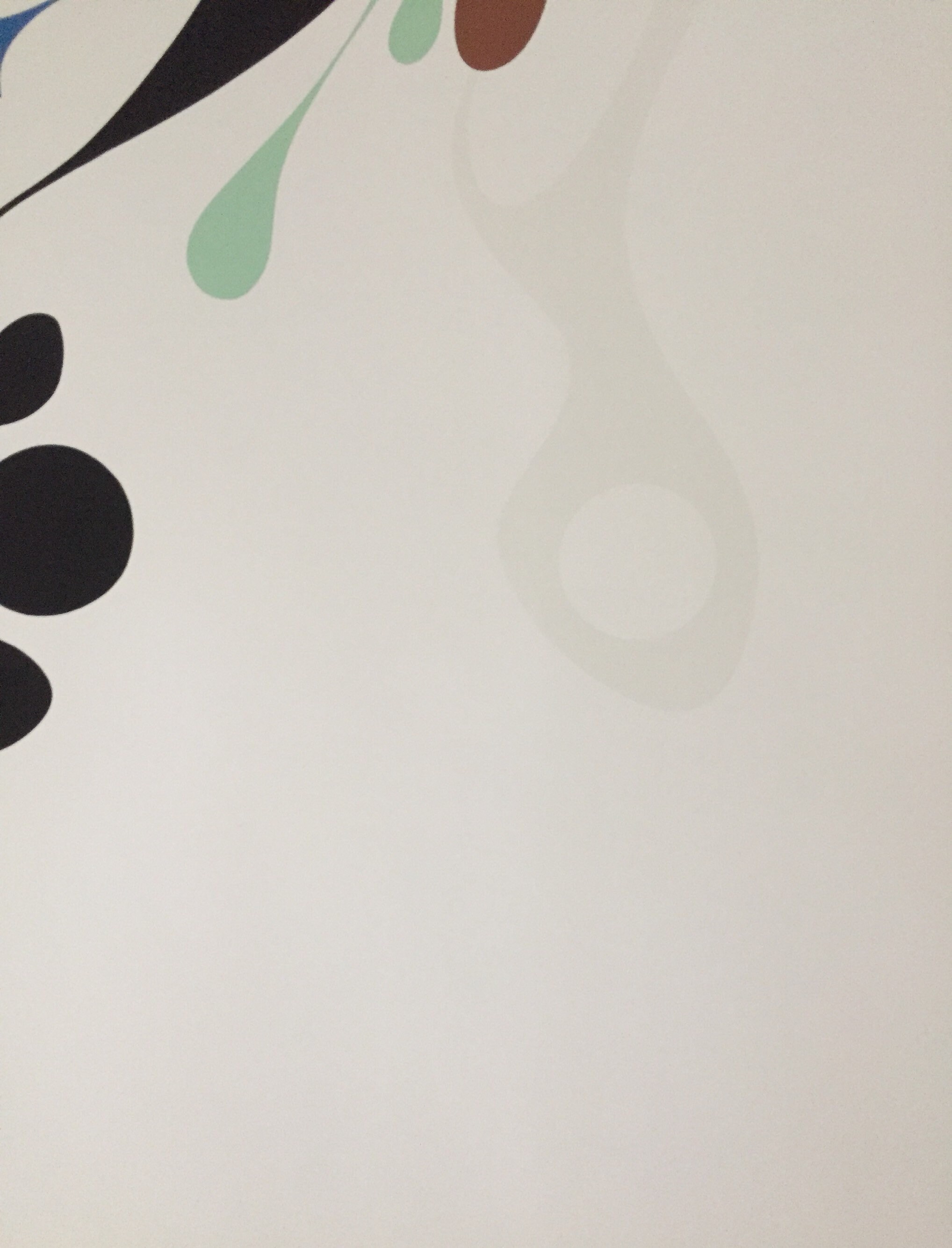 1970s Abstract Modern Oversized Screen Print in Overlapping Colors - Etsy