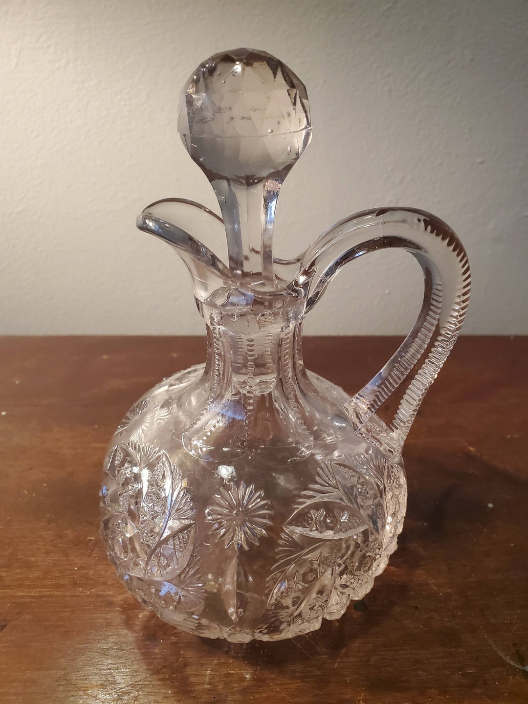 Vintage Glass Cruet - Etsy