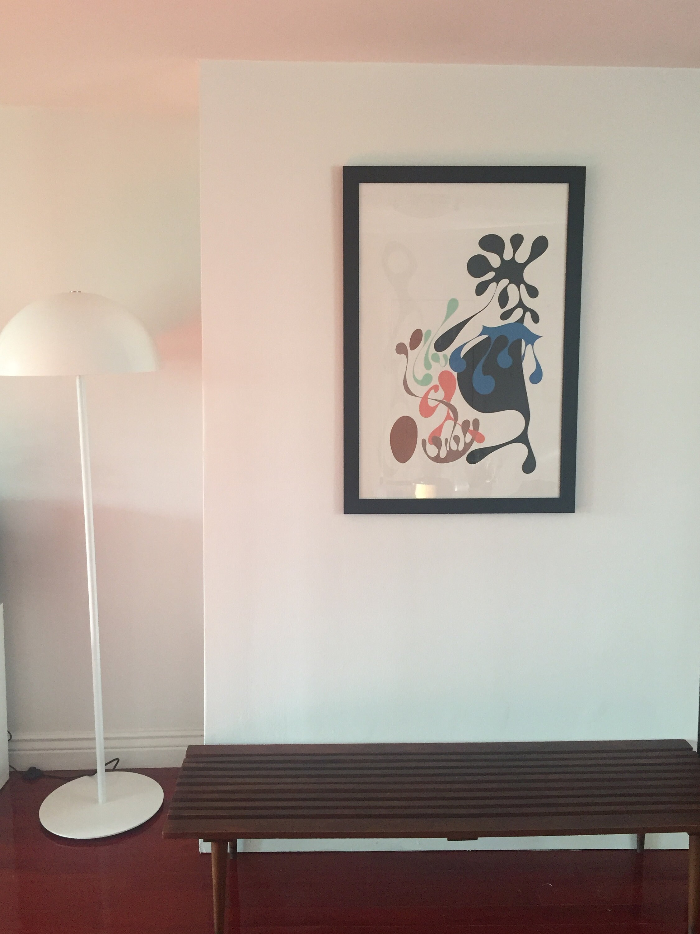 1970s Abstract Modern Oversized Screen Print in Overlapping Colors - Etsy