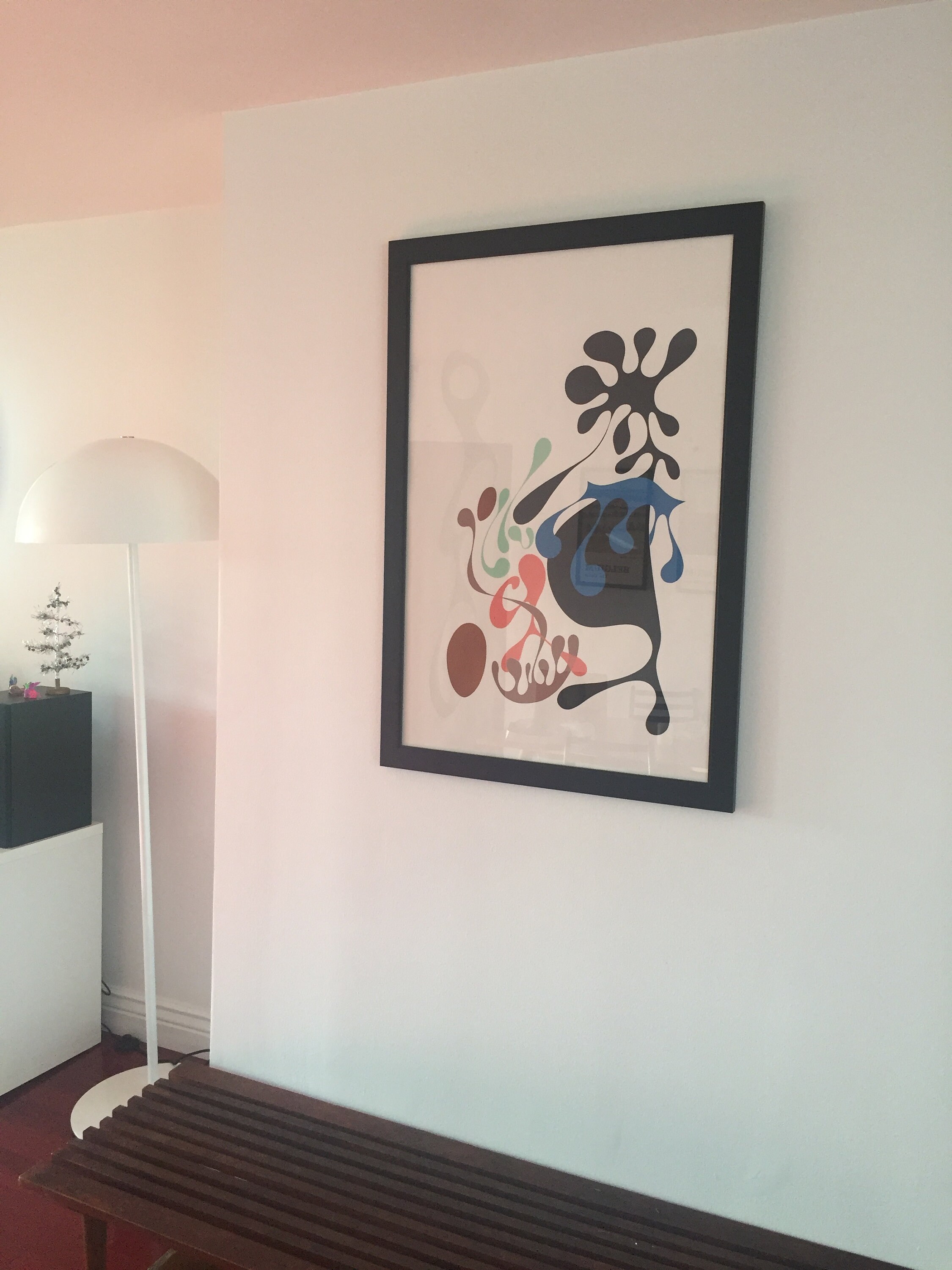 1970s Abstract Modern Oversized Screen Print in Overlapping Colors - Etsy