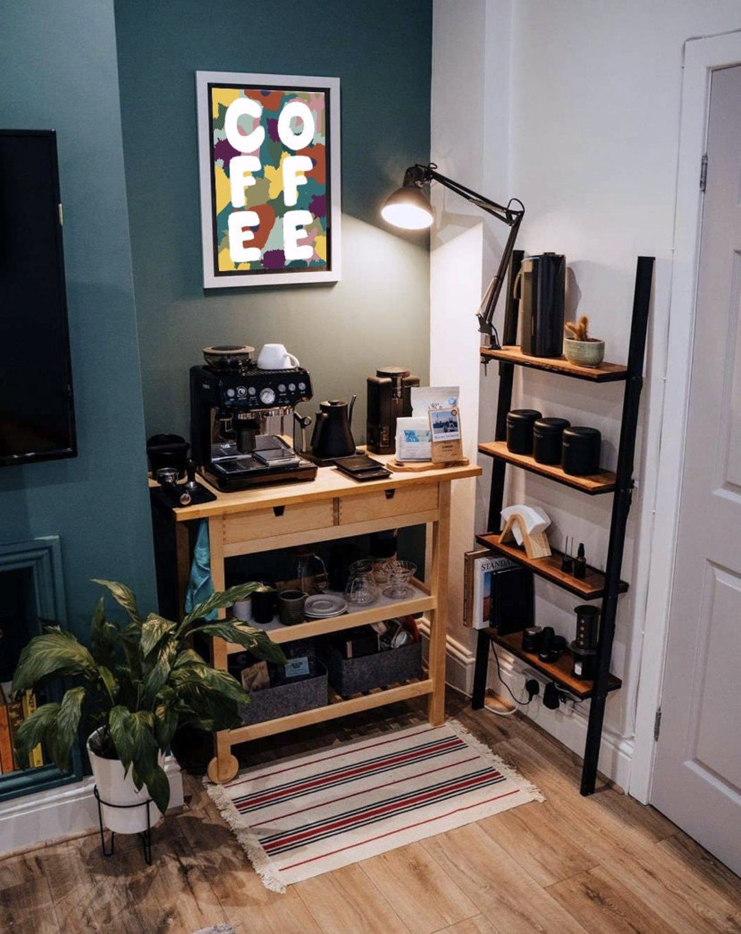 Instant Digital Download Coffee Bar Artwork Printable Print Yourself ...