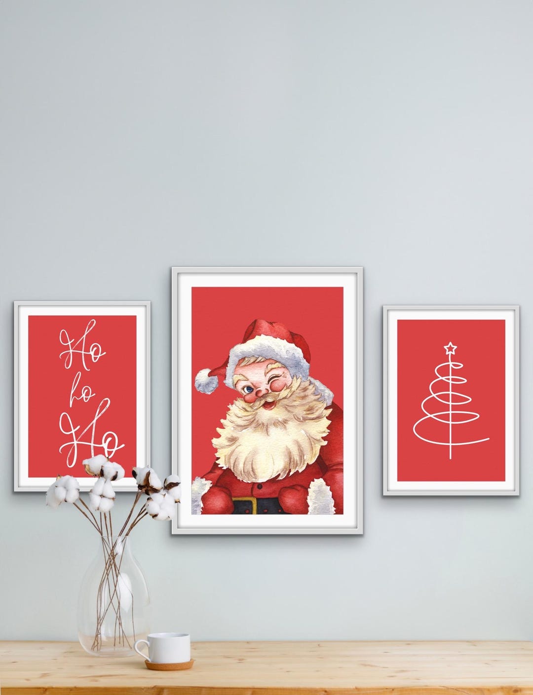 Old School Santa. Digital Download/ Christmas Design/ Printable Art ...