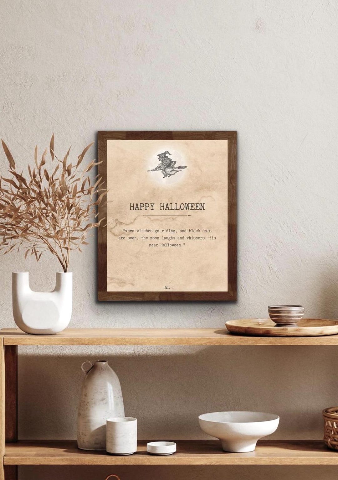 Happy Halloween Printable. Witches Poem/ Book Page Print/ Fall Decor ...