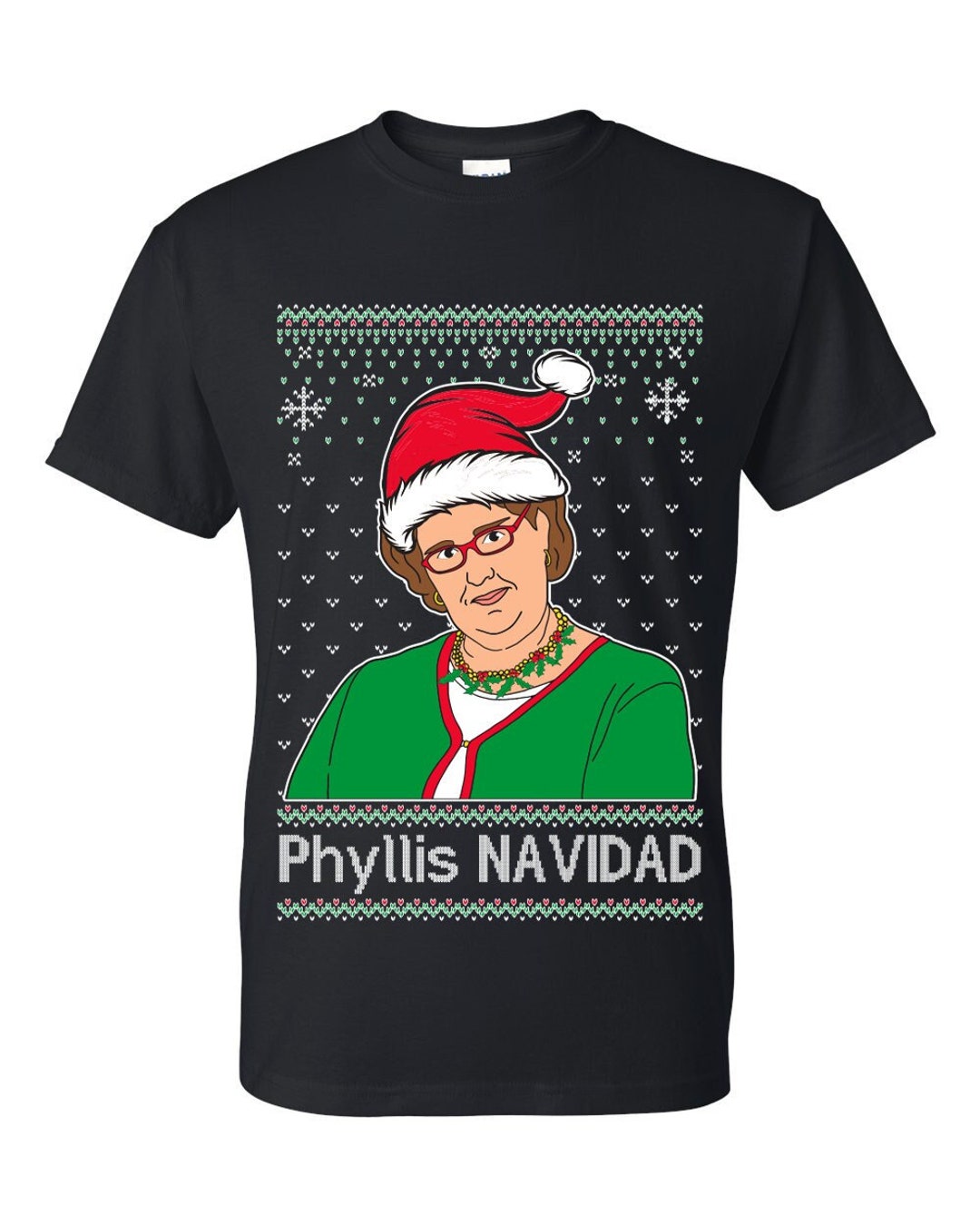 Oncoast the Office Phyllis Navidad Christmas Sweater TSHIRT Funny ...