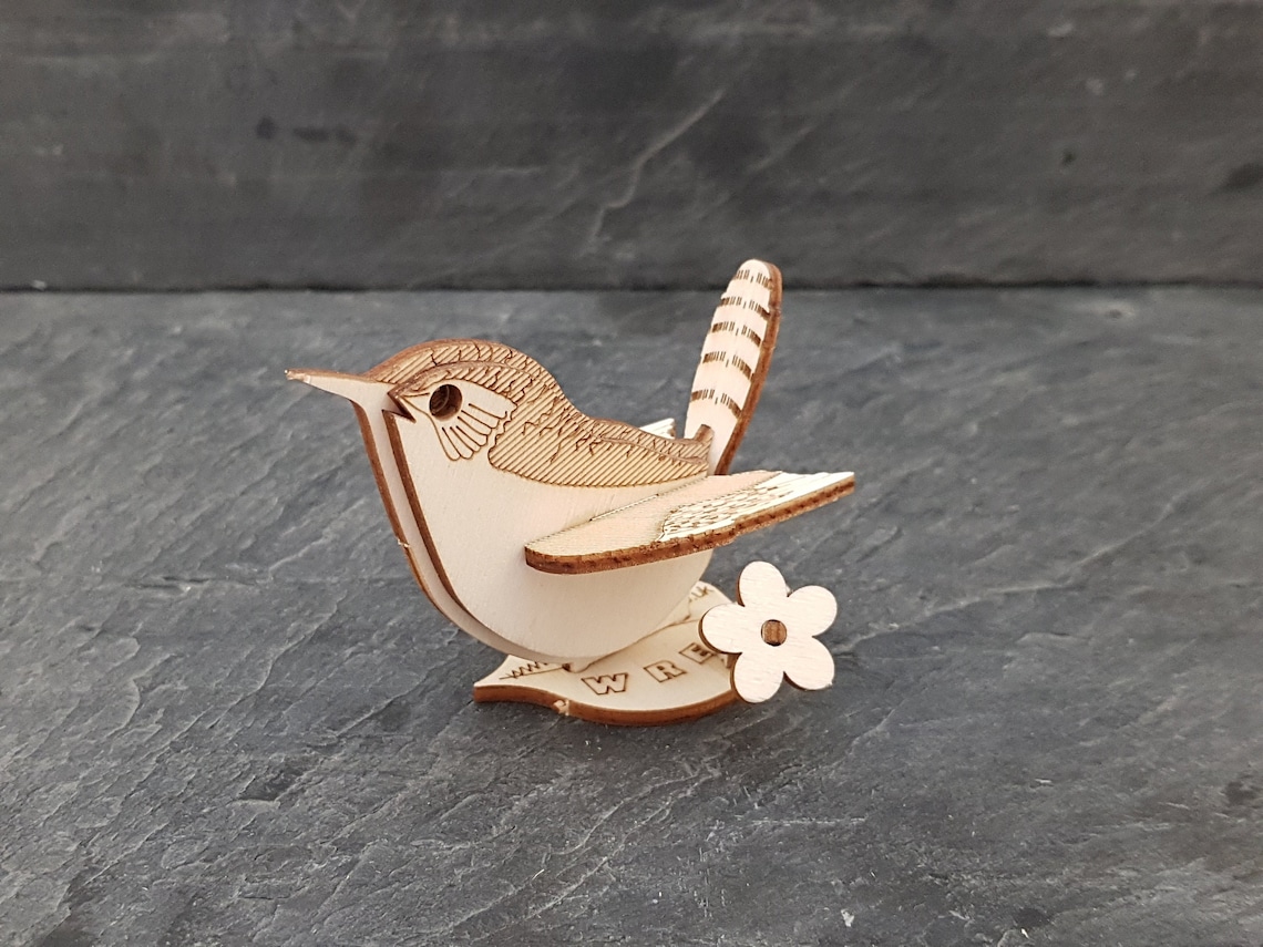 Wren and Flower Gift | Etsy